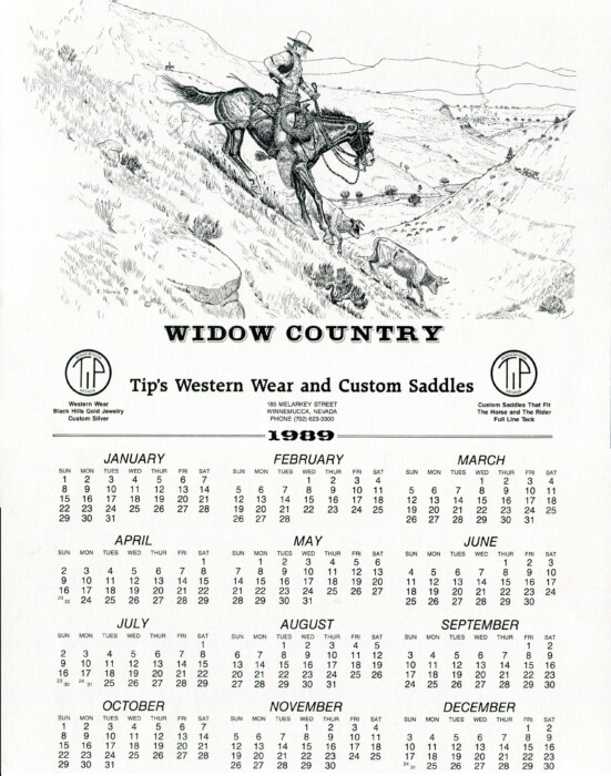 Preserving the Vaquero Tradition Ernie's Calendar Collection ...